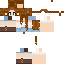 White Shirt Denim Shorts Girl | Minecraft Skin