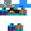 steve holding my pfp | Minecraft Skin