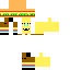 Spongebob Holding Krabby Patty | Minecraft Skin