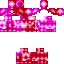 Pink and Red Crystal Steve | Minecraft Skin