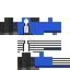 Blue Puffer Jacket Template | Minecraft Skin