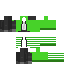 Green Puffer Jacket Template | Minecraft Skin