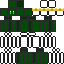 Green Stick figure with crown | Minecraft Skin