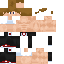 Skiddzie withot a t shirt and glasses | Minecraft Skin