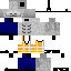 Blue collar skeleton | Minecraft Skin