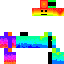 Rainbow blend. | Minecraft Skin