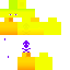 Neon gradient with purple skull | Minecraft Skin