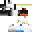 Crowned ice and fire wolf | Minecraft Skin