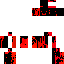 half red and half corrupted | Minecraft Skin