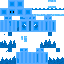 Blue Jello King | Minecraft Skin