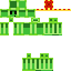 Slime with crown | Minecraft Skin