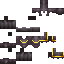 Netherite armor with gold host armor trim | Minecraft Skin