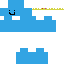 blue blob with crown | Minecraft Skin