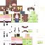 Girl in green cardigan | Minecraft Skin