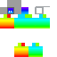Rainbow man (stuck on the computer) | Minecraft Skin