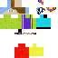 Half inverted jester outfit fixed arm | Minecraft Skin